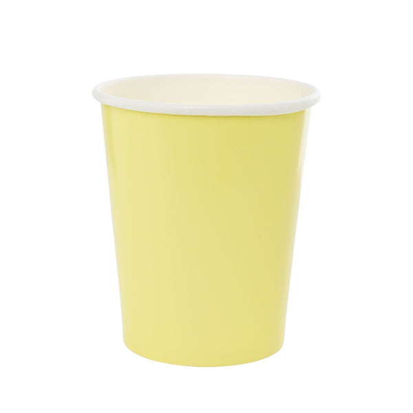Pastel Yellow Paper Cups – Brighton Party Hut